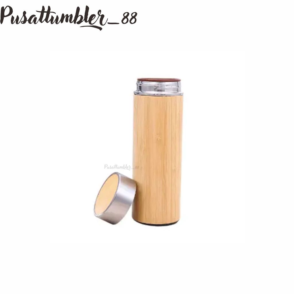 Jual Tumbler Sakura Bambu 500ml Botol air minum stainles motif bambu ...