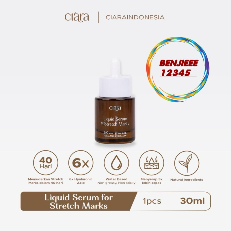 Jual Ciara Liquid Serum for stretchmarks 30ml CIARA streach marks ...