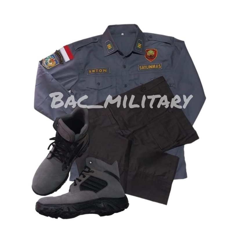 Jual SERAGAM LINMAS TACTICAL TERBARU ABU | Shopee Indonesia