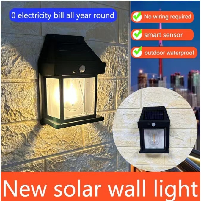 Jual Lampu Dinding Solar Interaction Wall Lamp Tenaga Surya Sensor BK-888 | Shopee Indonesia