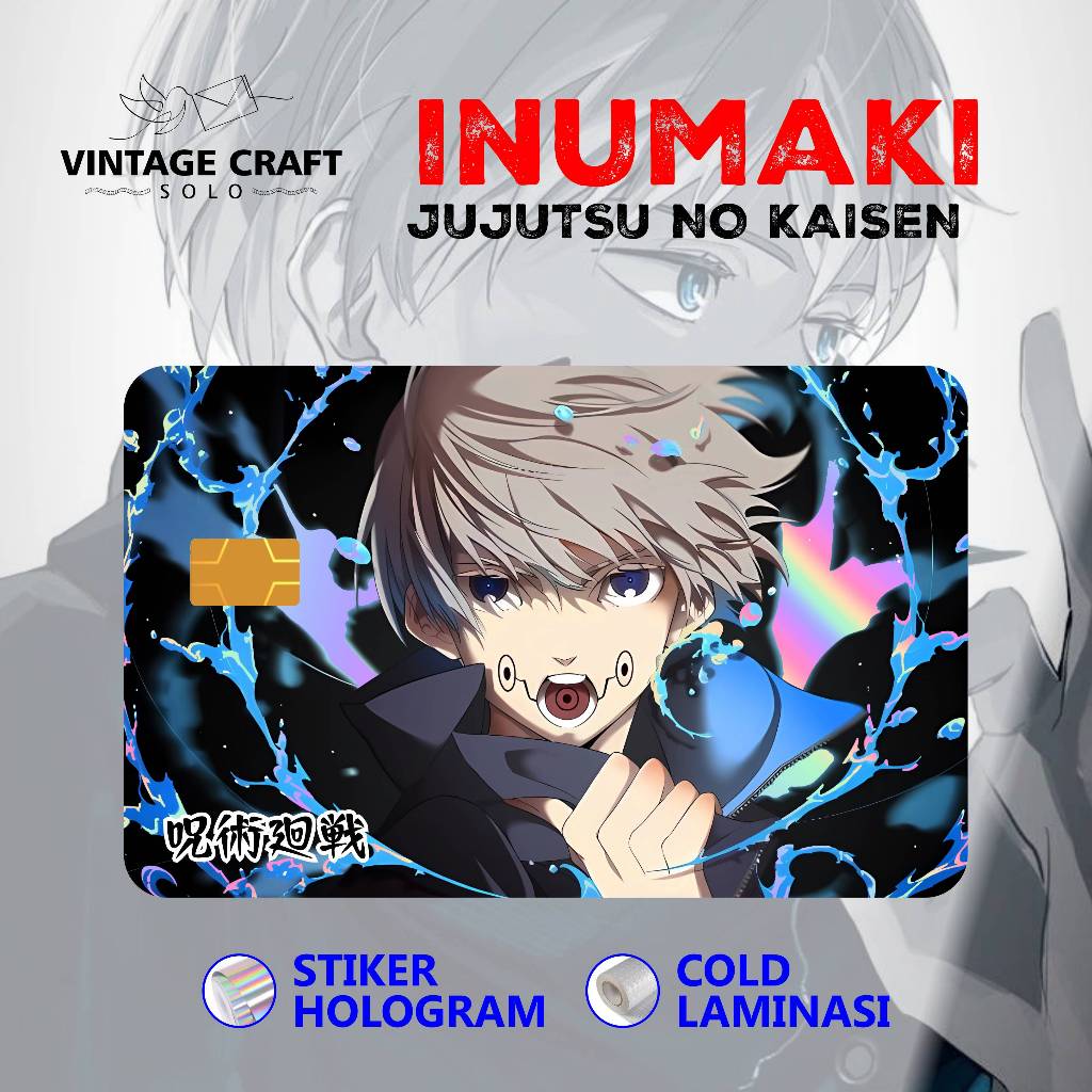 Jual Stiker Sticker Skin Card ATM Jujutsu no Kaisen Hologram Premium ...