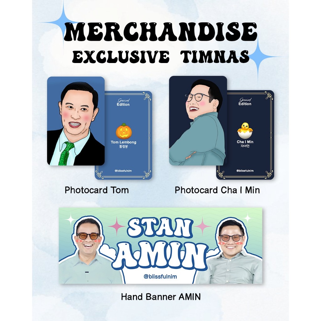 Jual MERCHANDISE TIMNAS LIMITED EDITION - AMIN CHA I MIN TOM LEMBONG ...