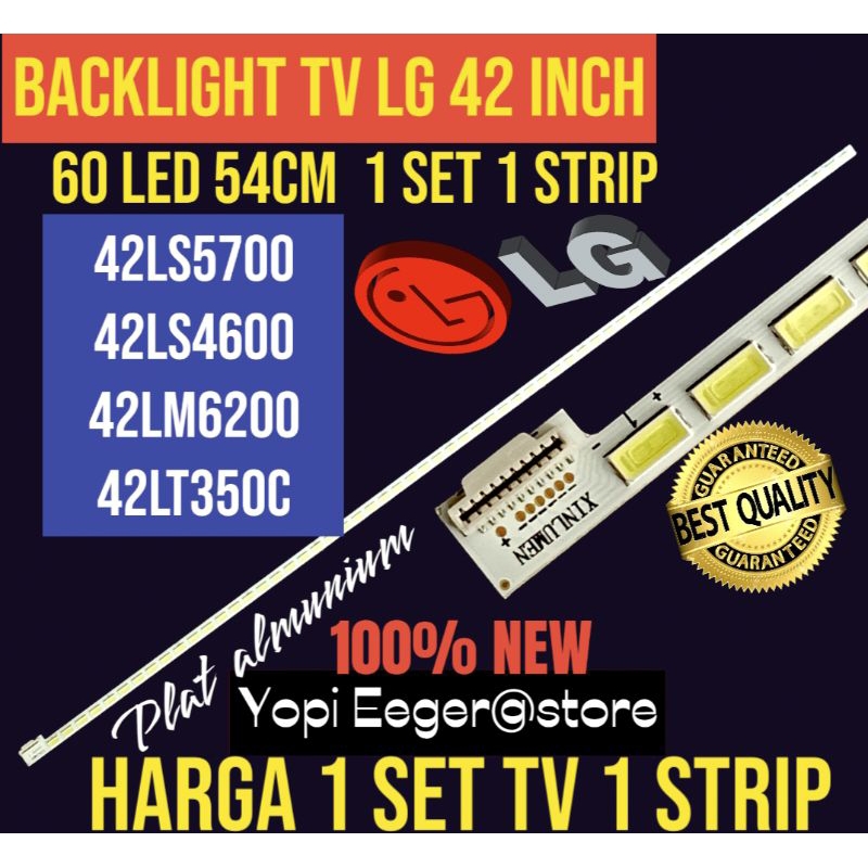 Jual BACKLIGHT TV LCD LED LG 42" INCH 42LS5700- 42LS4600- 42LS6200- 42LT350C BACKLIGHT TV 42 ...