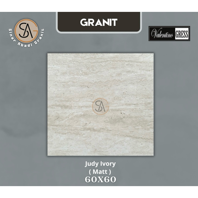 Jual granit 60x60 valentino gress judy ivory ( matt ) | Shopee Indonesia