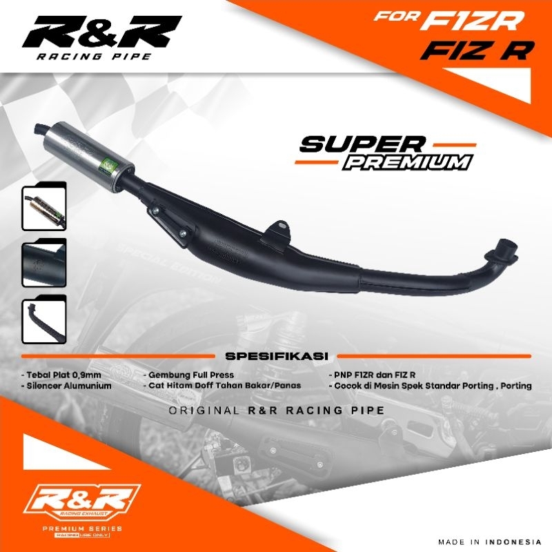 Jual knalpot Racing Fizr, f1zr type Full Press premium by R&R pipe ...