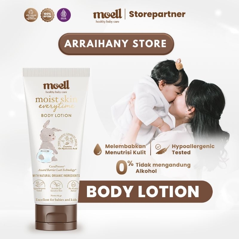 Jual Moell Moist Skin Everytime – Body Lotion 185gr Menjaga skin barier ...