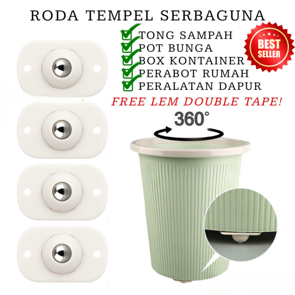 Jual RODA TEMPEL MINI SERBAGUNA / RODA TROLI 360 STAINLESS UNIVERSAL ...