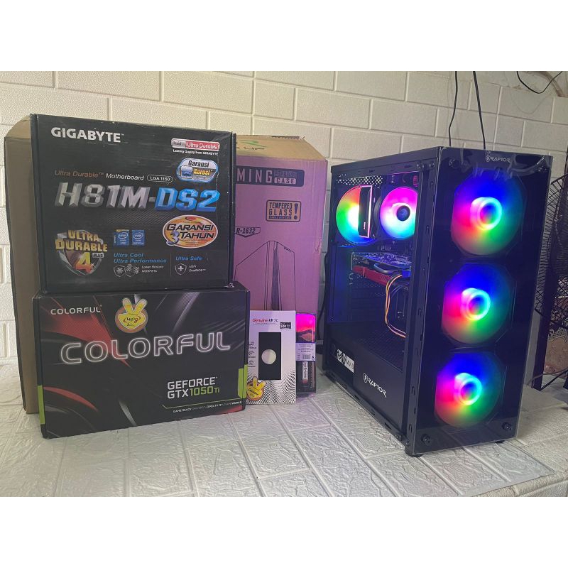 Jual PC Gaming i5 4590 GTX 1050ti 4GB | Shopee Indonesia