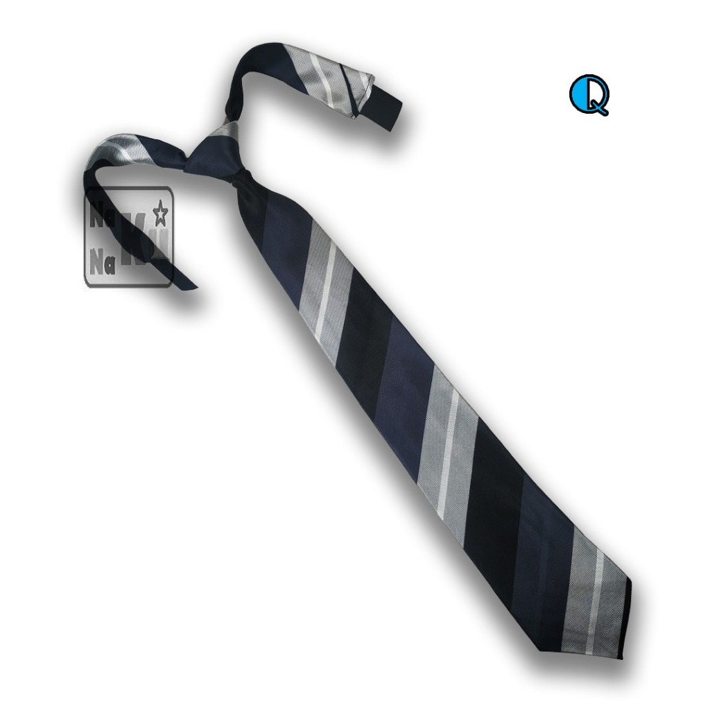 Jual Dasi Siap Pakai / Dasi Instant / Dasi Velcro Prepetan Motif Garis ...