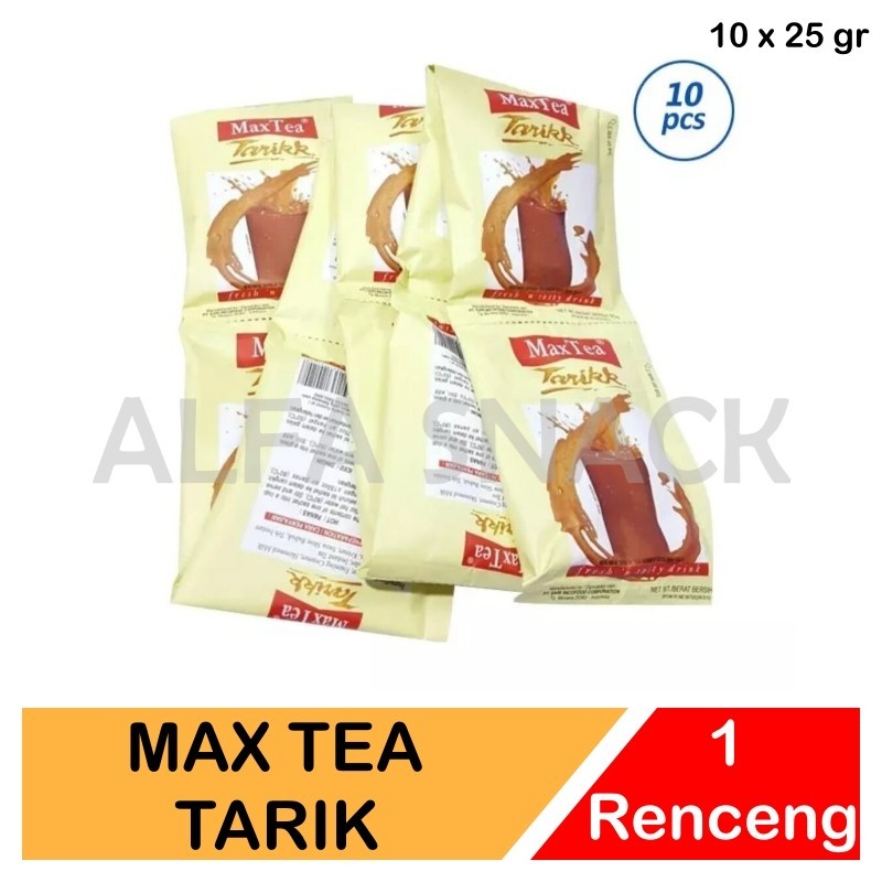 Jual Max Tea Teh Tarik 1 Renceng Isi ( 10 x 25 gram ) | Shopee Indonesia