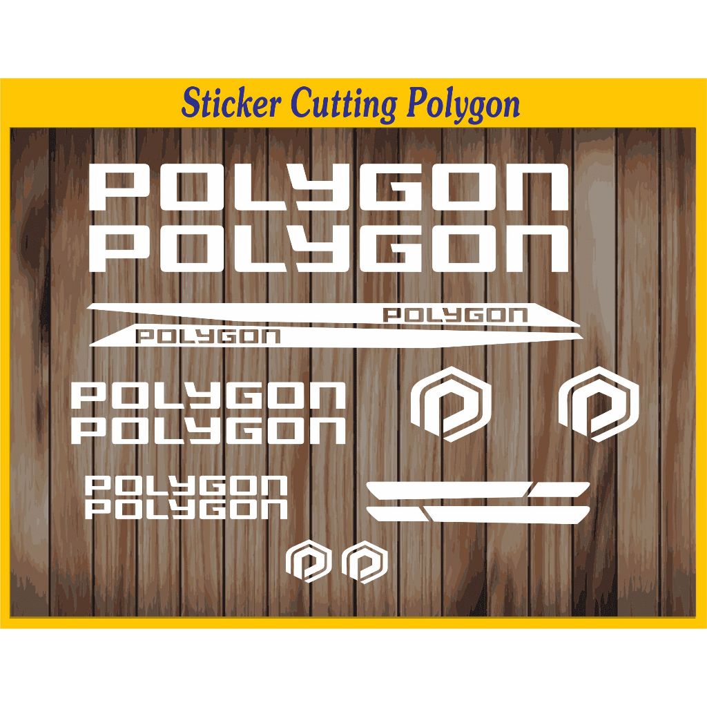 Jual Decal Stiker Cutting Sepeda Polygon, Sticker Bike MTB Balap ...