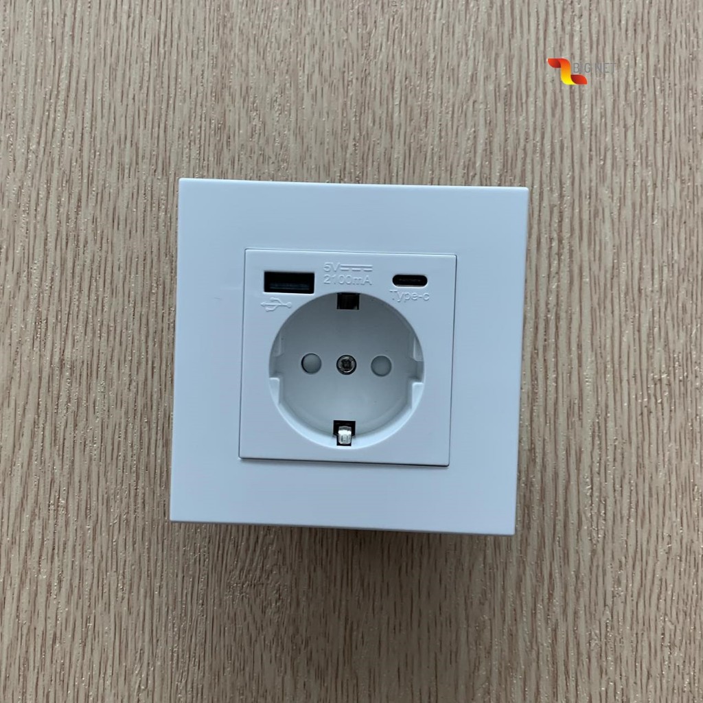 Jual Face Plate SOCKET+USB+PD Wall Plate #Face Plate SOCKET+USB+PD ...