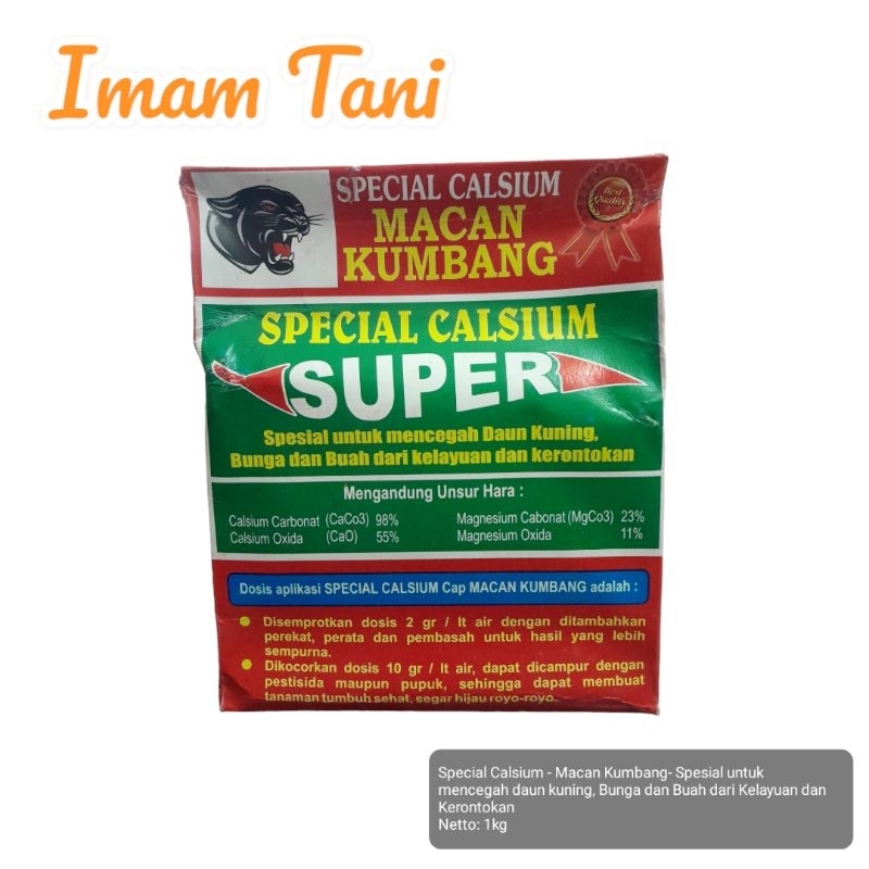 Jual Special Calsium - Macan Kumbang- Spesial untuk mencegah daun ...