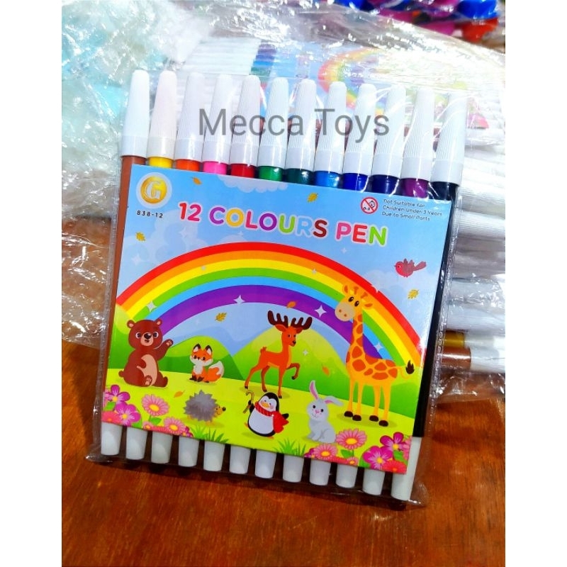 Jual Spidol 12 Colors Pen / Spidol 12 Warna | Shopee Indonesia