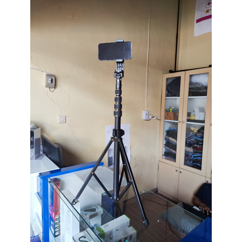 Jual Tripod Besi Chrome 185ZJ 2.1 Meter Mobile Phone Digital Camera ...