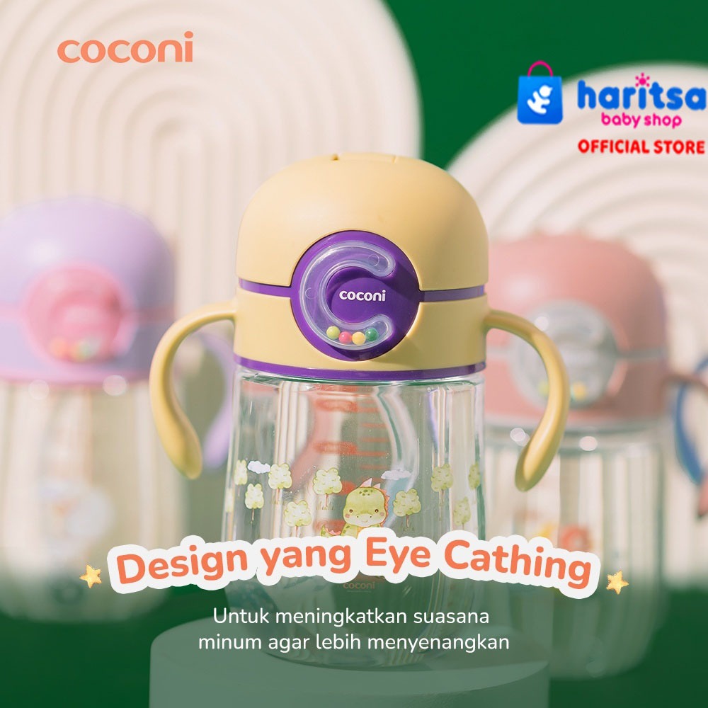 Jual Coconi Tritan Bottle 270ml | Botol minum bayi anak dengan pemberat 360 | Baby drinking ...