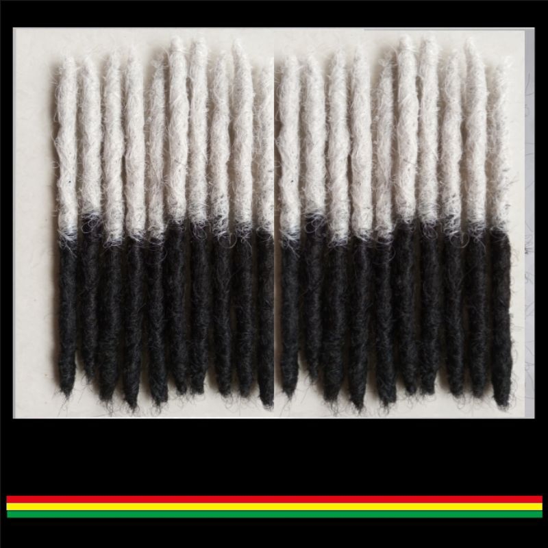 Jual dreadlock rambut gimbal sambung (harga per biji) warna putih susu ...