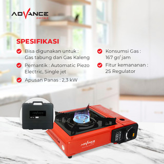 Jual Kompor Portable Advance KGP 102 Kompor 2 Fungsi Gas Tabung ...
