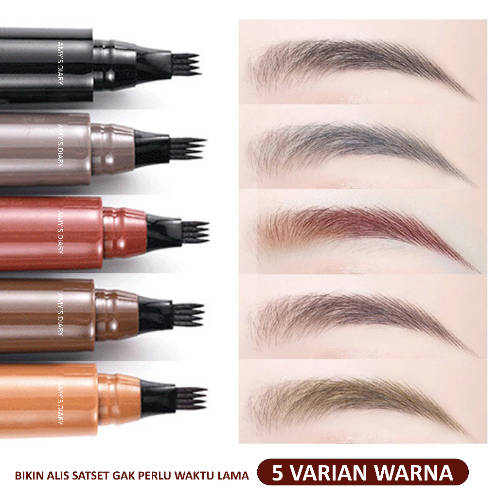 Jual Eyebrow Pencil Waterproof Long Lasting Anti Luntur - TINT MY 4 TIP ...