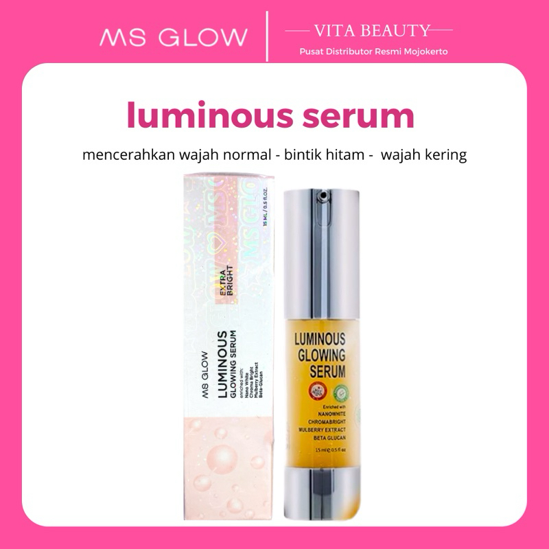 Jual LUMINOUS GLOWING SERUM MSGLOW 100% ORIGINAL | Shopee Indonesia