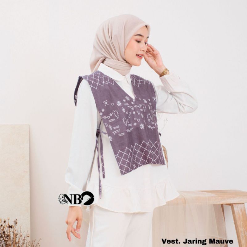Jual VEST BATIK WANITA MODERN ROMPI OUTER KATUN || ROMPI BATIK || OUTER ...