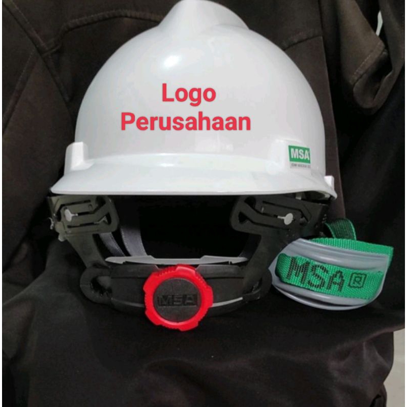 Jual Helm proyek MSA SNI Logo Perusahaan depan ( Fastcak + tali dagu ...