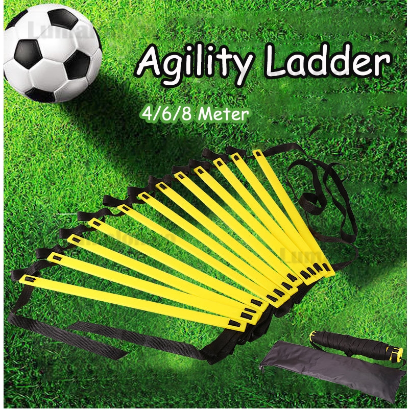 Jual 4/6/8 meter Agility Ladder Peralatan Pelatihan Fisik Tangga Tali ...