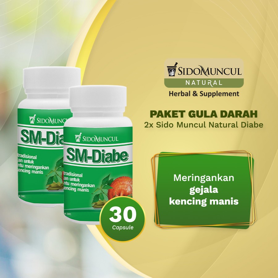 Jual Paket Gula Darah - Sido Muncul Natural Diabe 30 Kapsul 2x | Shopee ...