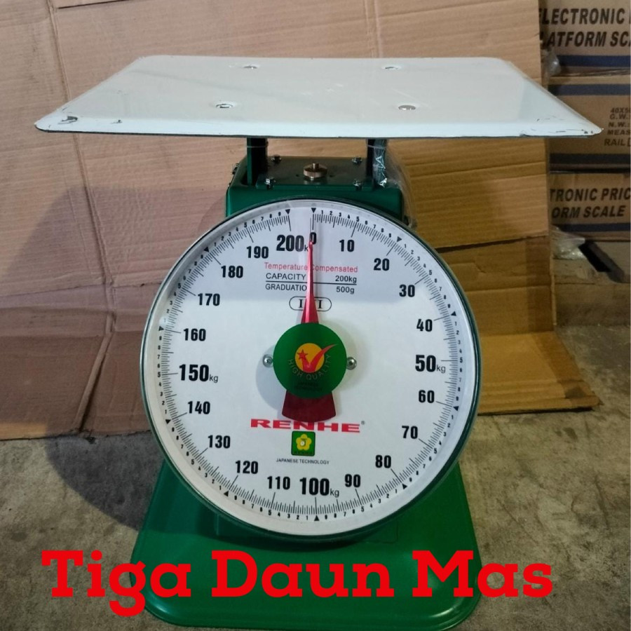 Jual Timbangan Jarum Kualitas Vietnam 200 Kg Timbangan Manual Renhe 200 Kg | Shopee Indonesia