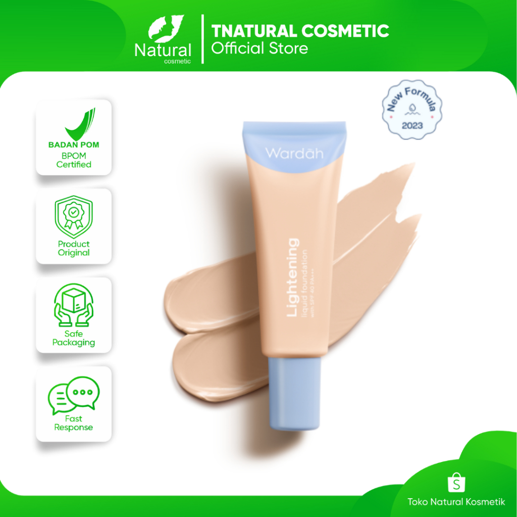 Jual Wardah Lightening Liquid Foundation SPF 40 PA ++ 6 ml | Shopee ...