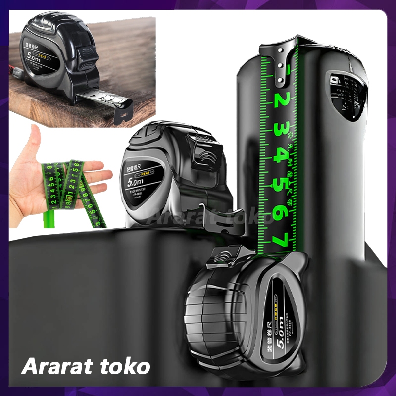 Jual 10m Alat Ukur Meteran Roll ABS 3m/5m/7.5m Panjang Stainless Tebal ...