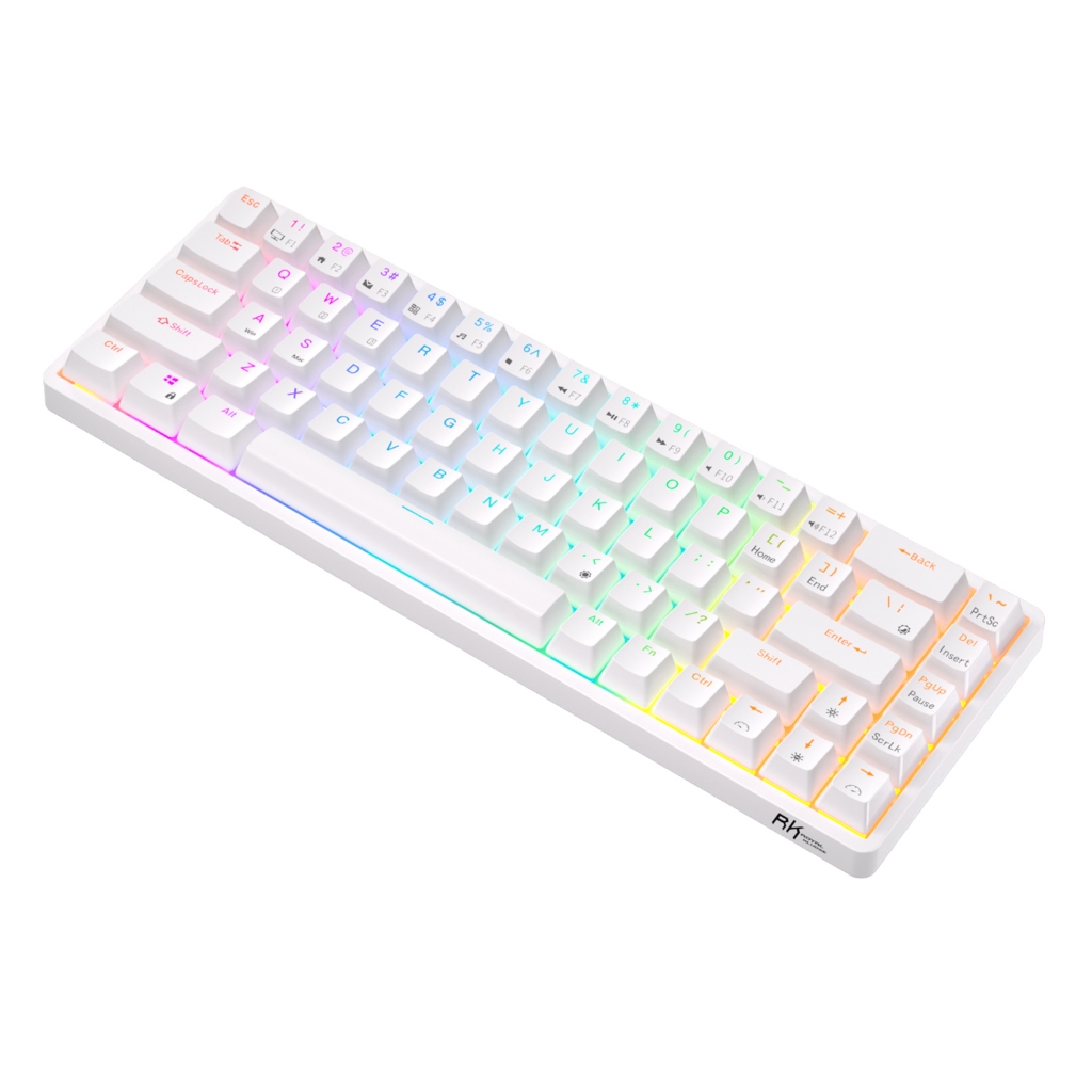 Jual Royal Kludge RK 837 White 68 Key Gaming Keyboard | Shopee Indonesia
