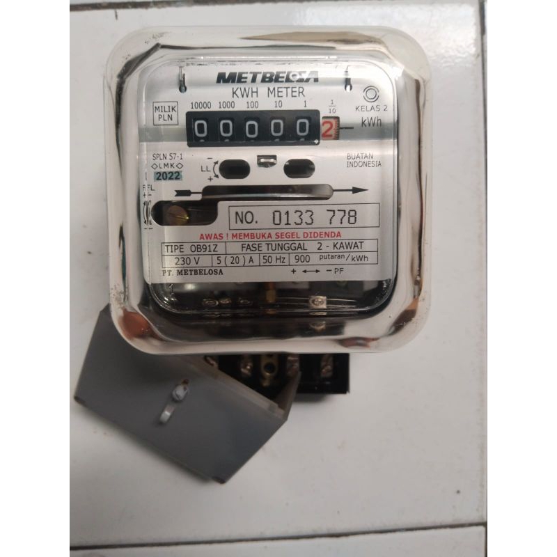 Jual kwh meter 1 fasa 5/20A merk Metbelosa (𝘁𝘂𝘁𝘂𝗽 𝗸𝗮𝗰𝗮) | Shopee Indonesia