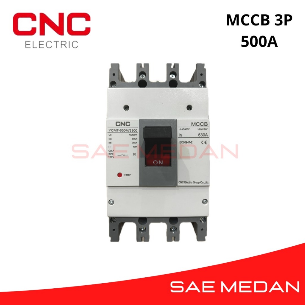 Jual MCCB Breaker 500A 3P CNC YCM7-630M | Shopee Indonesia