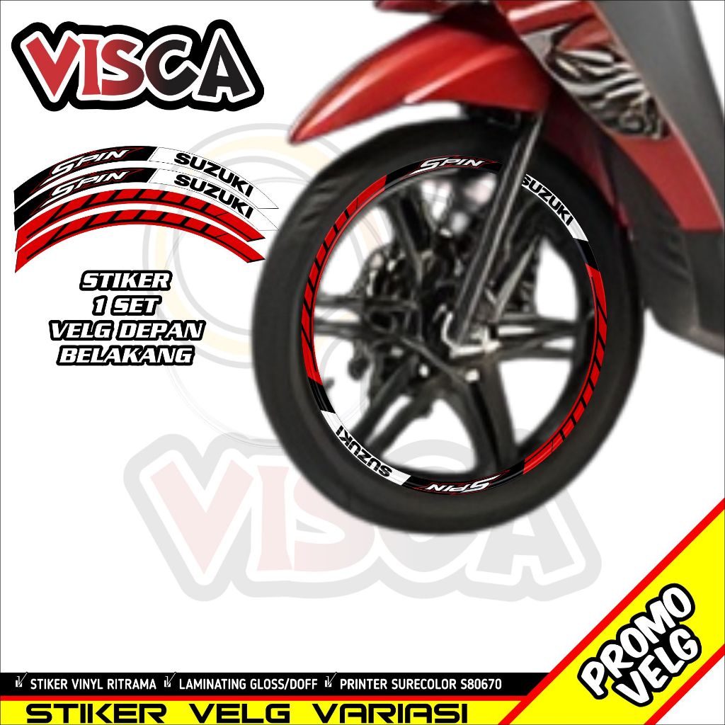 Jual Stiker Velg List Velg Motor Stiker Velg Spin Hitech 2 | Shopee ...