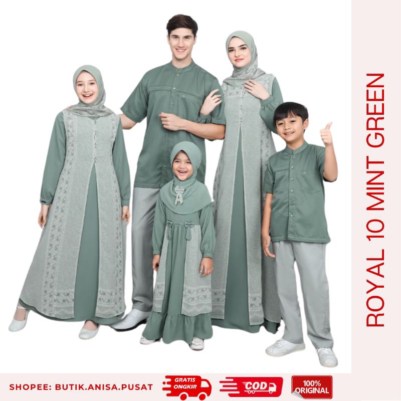 Jual GAB - ETHICA SARIMBIT ROYAL 10 MINT GREEN Keluarga 2024 Gamis ...