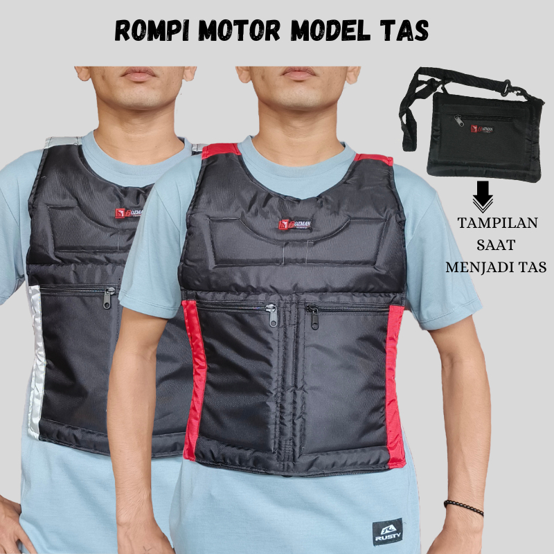 Jual Rompi Motor Tas Anti Angin Pelindung Dada Cordura Premium | Shopee ...