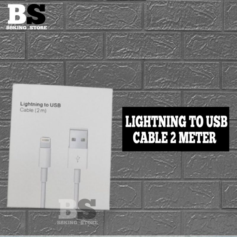 Jual Lightning To USB Cable 2 Meter Original | Shopee Indonesia