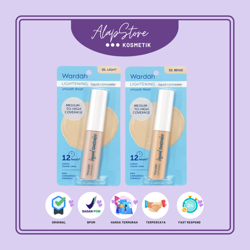 Jual Wardah Lightening Liquid Concealer 6g - Medium to High Coverage ...