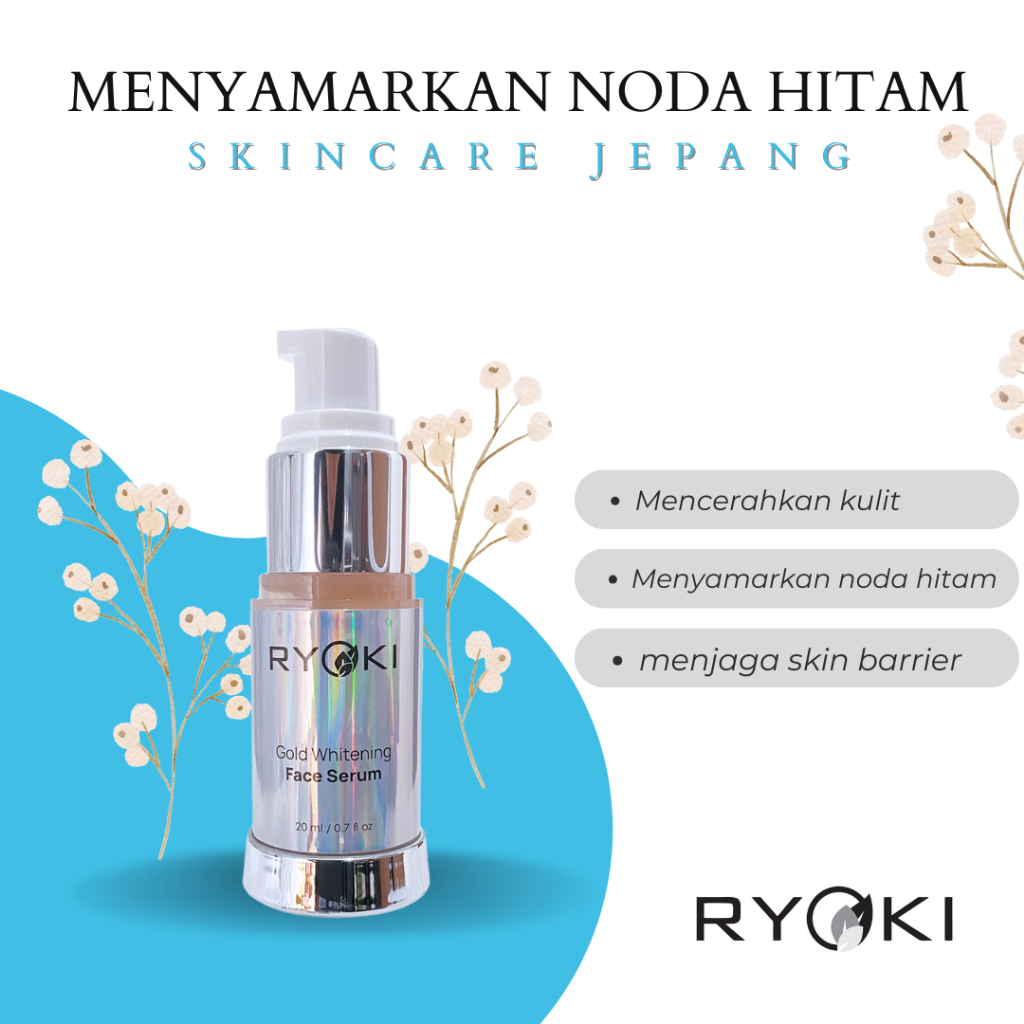 Jual RYOKI Japan Skincare Gold Whitening Face Serum - Serum Untuk Wajah ...