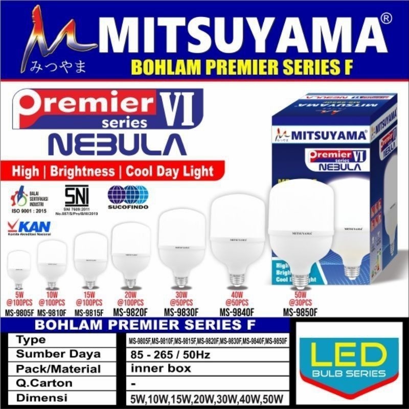 Jual Mitsuyama NEBULA Bohlam LED 20w 20 watt Kapsul / Capsule / Tabung | Shopee Indonesia