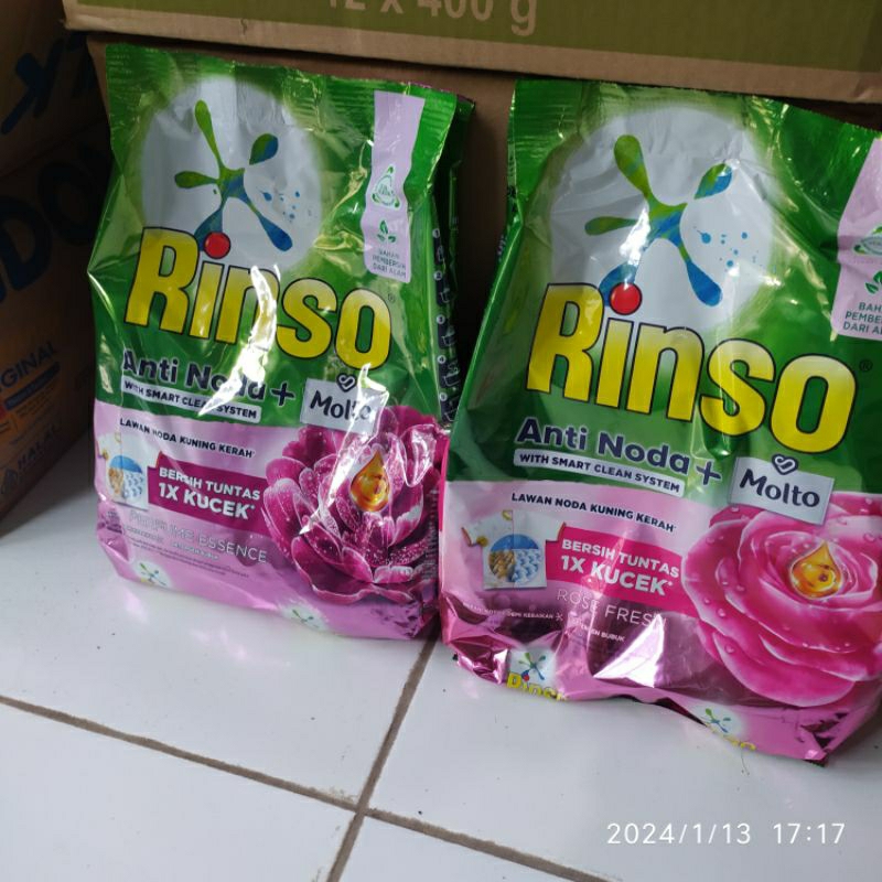 Jual Rinso bubuk 770g parfum essence | Shopee Indonesia