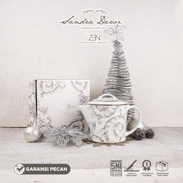 Jual ZEN Bandung X SANDRA DEWI Teko Keramik Magnificent Frost 1 pcs ...