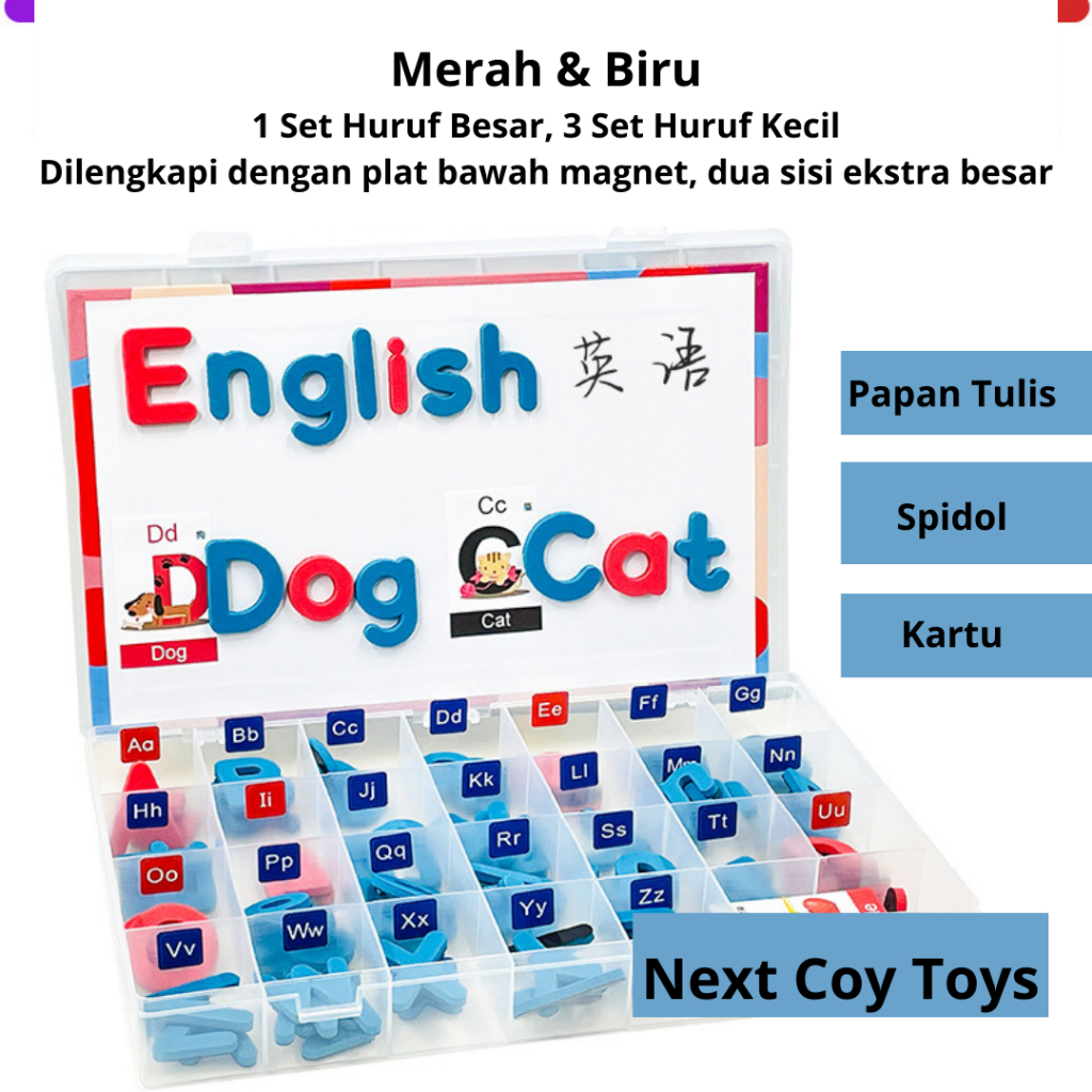 Jual MONTESSORI Eva Foam Magnetic Movable Alphabet Lowercase Uppercase ...