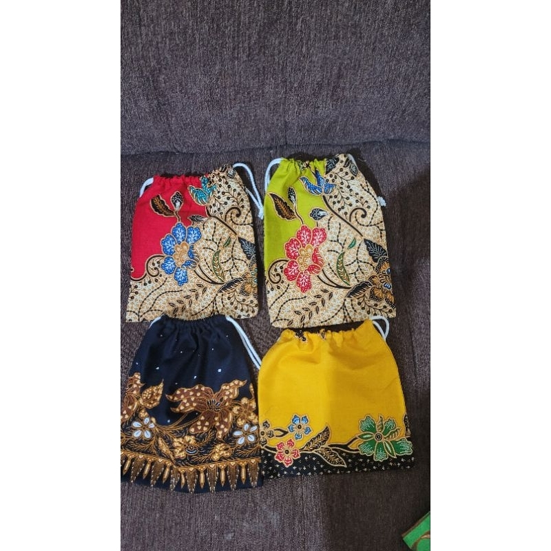 Jual Pouch Batik Halus Serut Persegi ( Premium Batik Halus) | Shopee ...