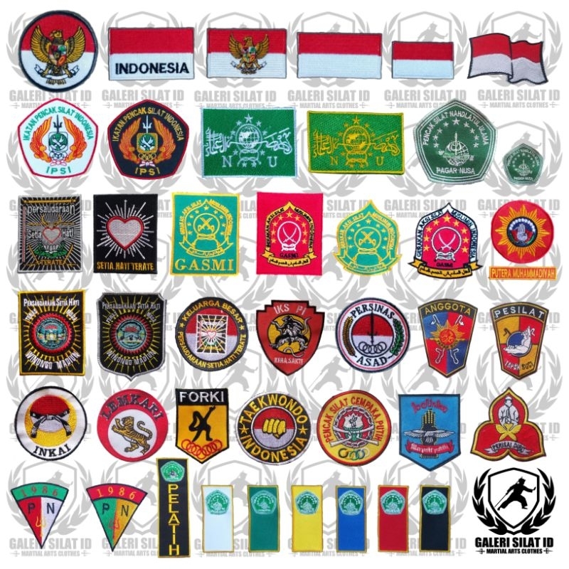 Jual Bet Logo Bordir Perguruan Beladiri - Indonesia - IPSI Hitam Putih ...