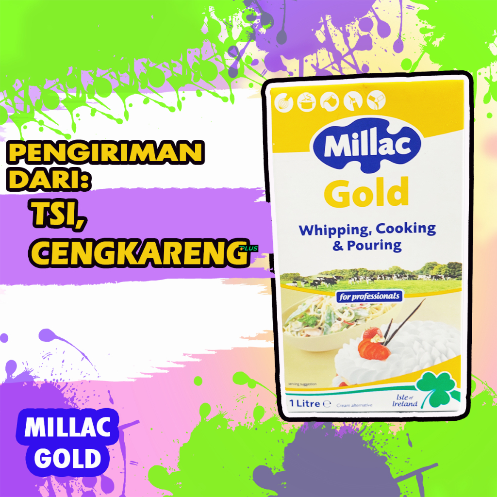 Jual MILLAC GOLD whipping cream 1 liter / whipping, cooking , pouring ...