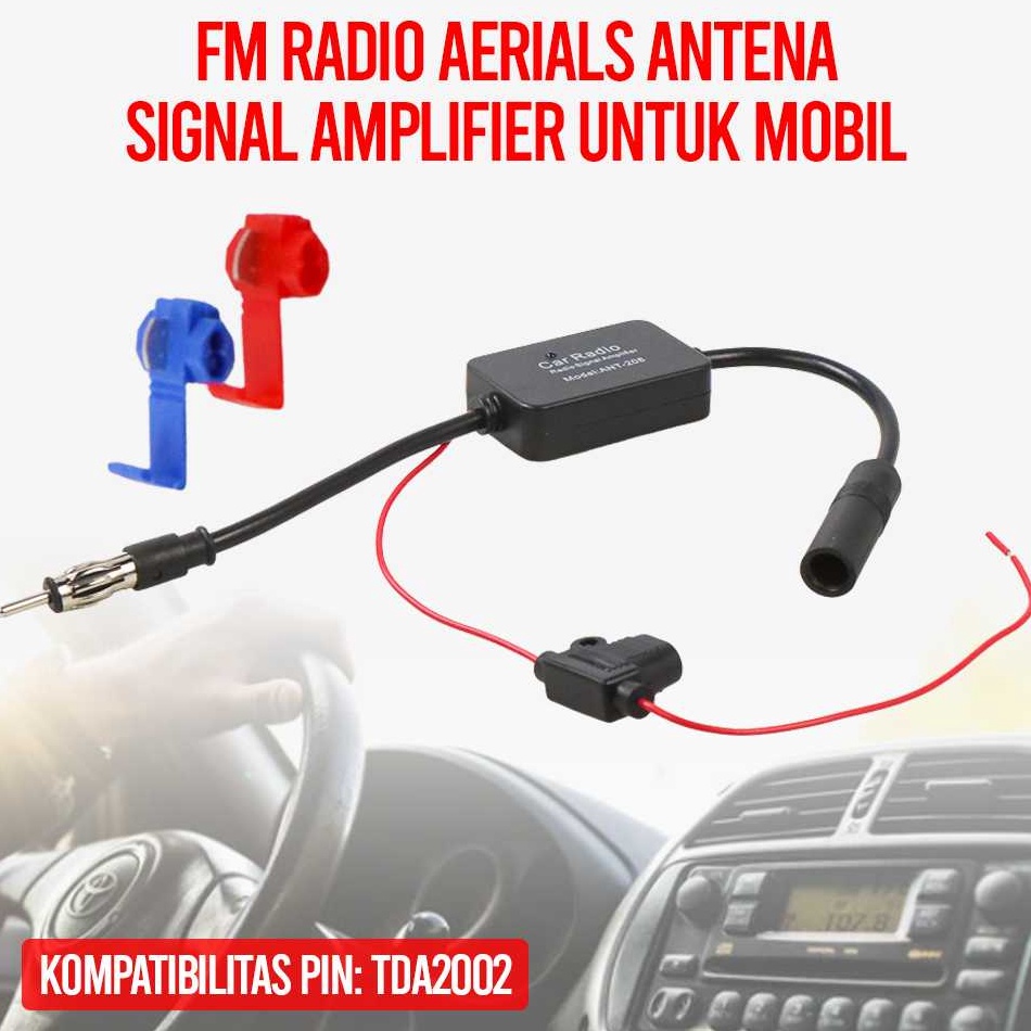 Jual QtC CAR AUDIO FM Radio Aerials Antena untuk Mobil Penguat Sinyal ...