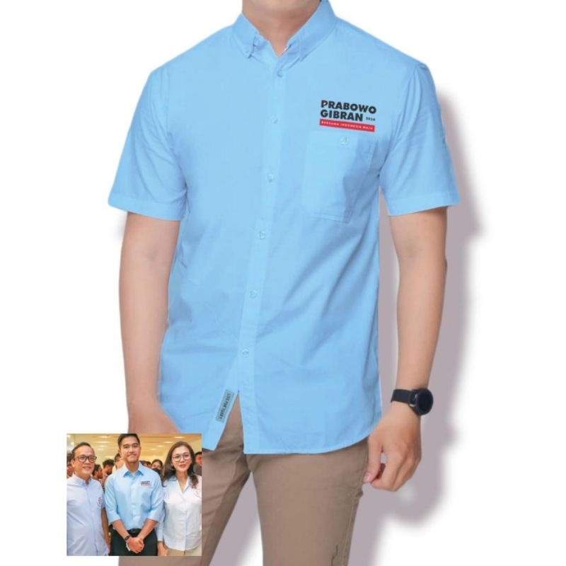 Jual BAJU KEMEJA KAMPANYE PRABOWO GIBRAN RESMI ORIGINAL | Shopee Indonesia