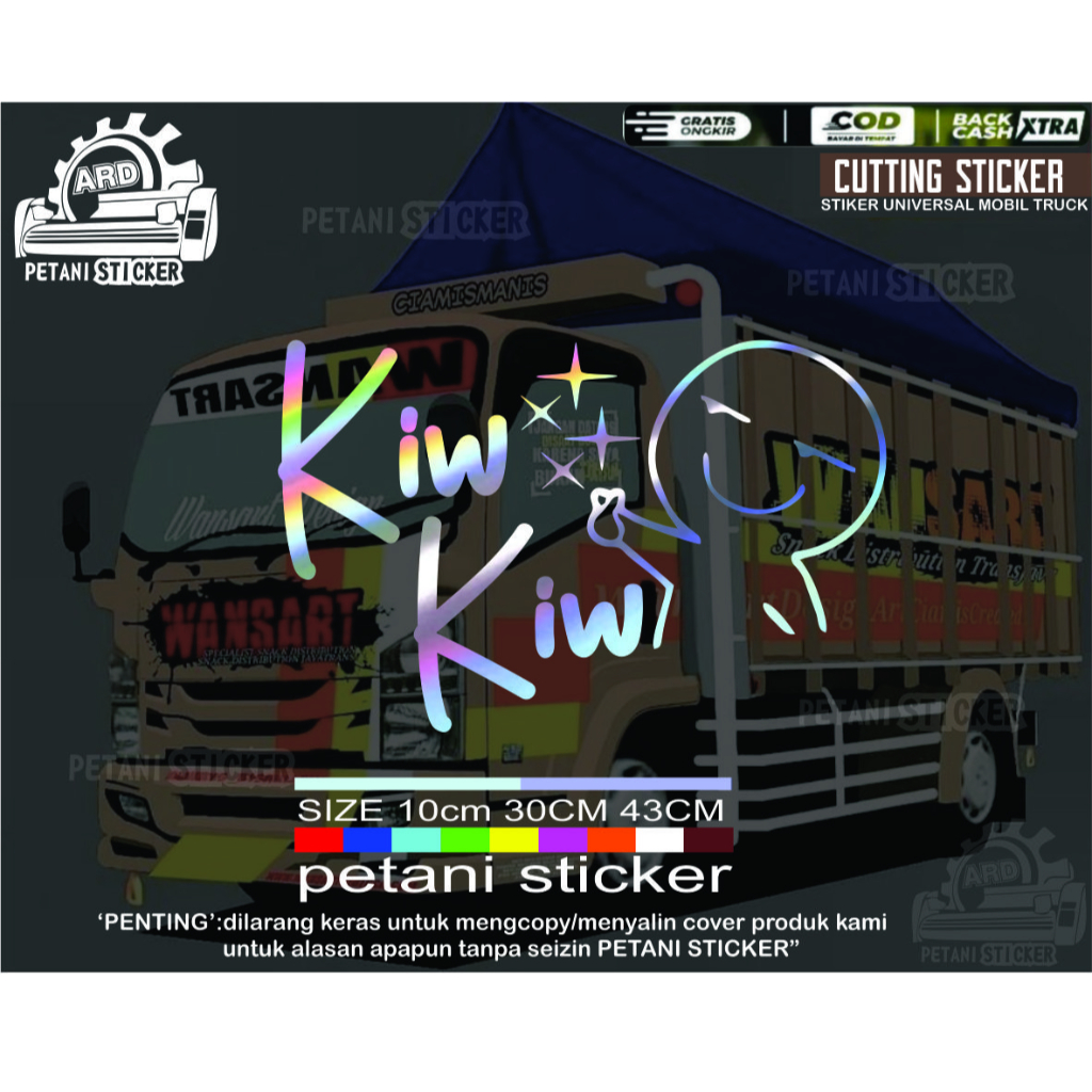 Jual stiker viral kiw kiw emodtion buat helm laptop motor mobil pick ...